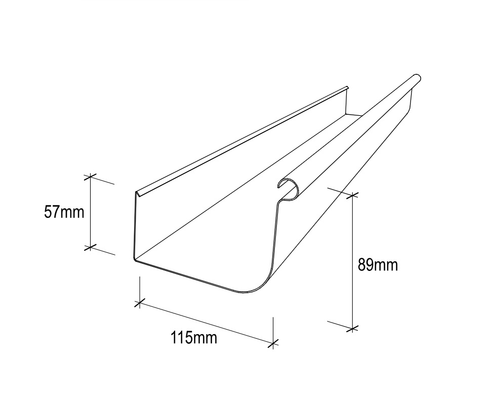 High Front Gutter and Accessories – Bighands Building Supply